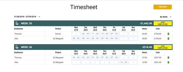 Timesheet Ey